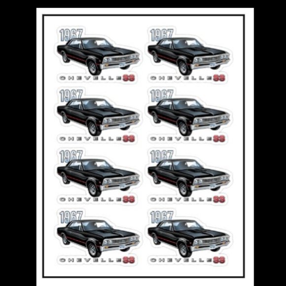 Design | 1967 Chevelle Ss Laminated Vinyl Stickers 473 | Poshmark